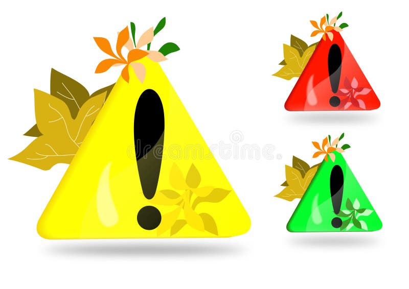 Colorful Exclamation Mark Icon Stock Vector - Illustration of glossy ...