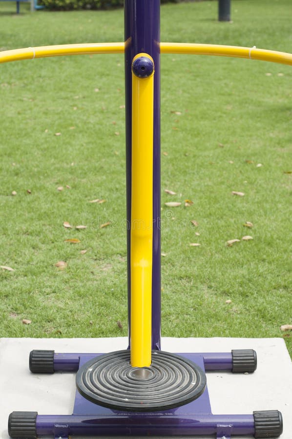 Colorful Exercise Equipment. Stock Image - Image of leisure, enjoyment ...