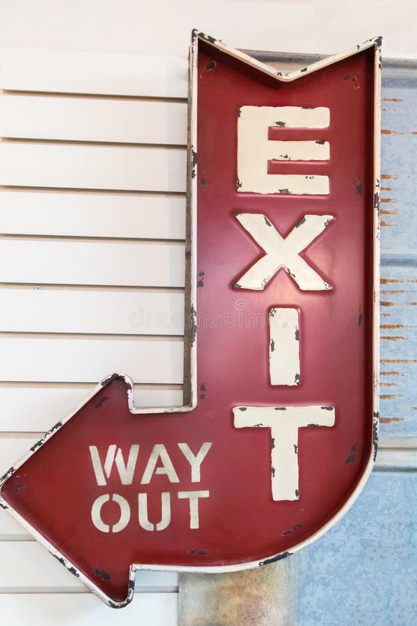 Colorful exit sign stock photo. Image of design, elegant - 181298768