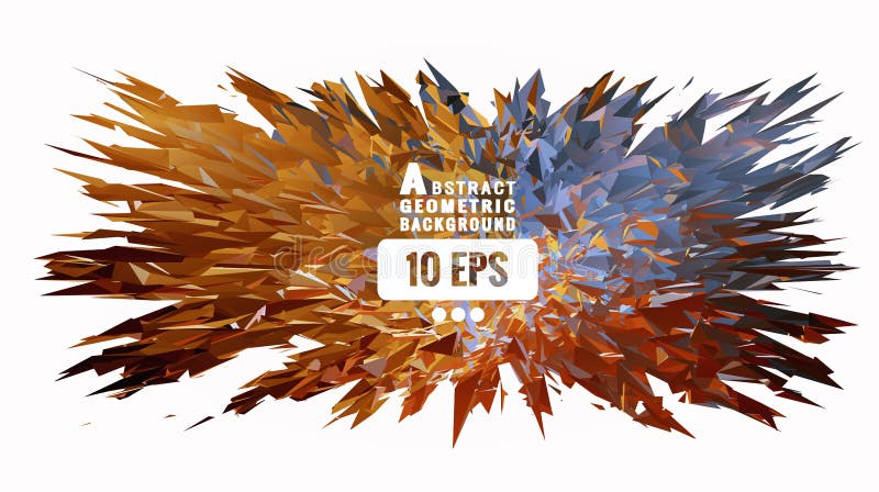 Colorful Shatter Polygonal Background Stock Vector - Illustration of ...