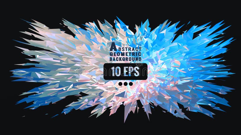 Colorful Shatter Polygonal Background Stock Vector - Illustration of ...