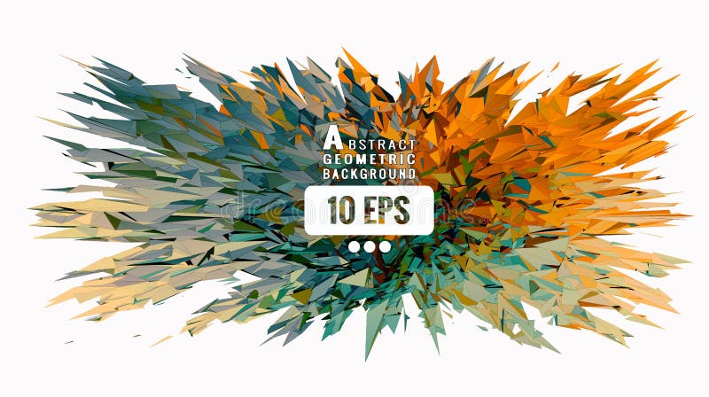 Colorful Shatter Polygonal Background Stock Vector - Illustration of ...