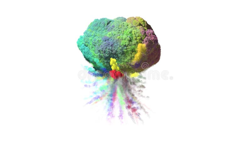 Colorful Explosion on White Stock Footage - Video of speed, colorful ...