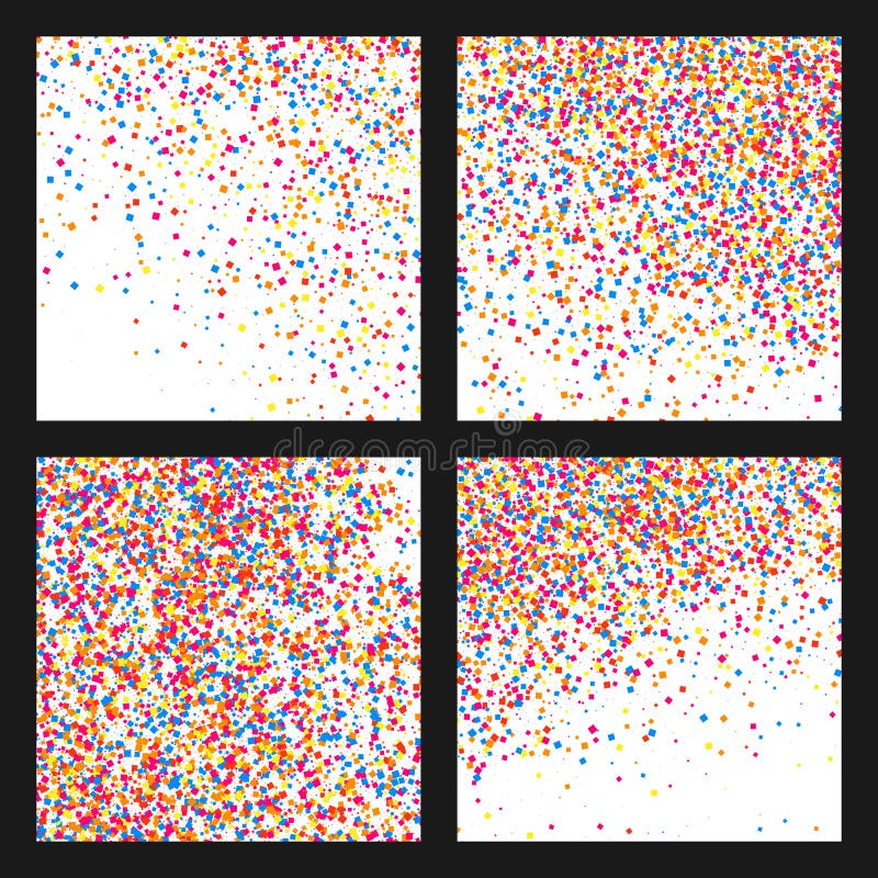 Colorful Explosion of Confetti. Colored Grainy Texture Vector. Stock ...