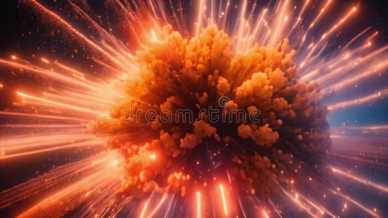 Cosmic Explosion stock footage. Video of deep, glowing - 336008034