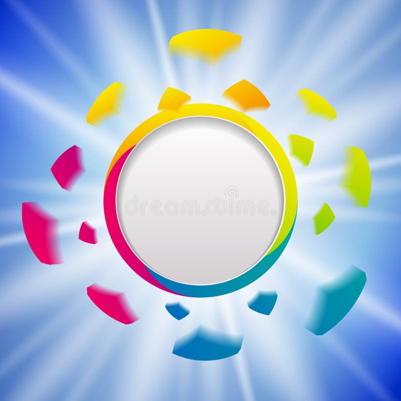 Colorful Explosion Design Template Stock Vector - Illustration of ...