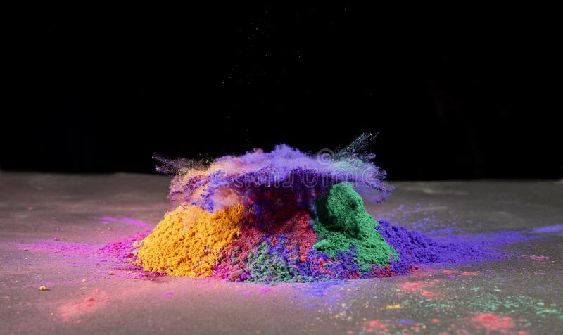 Colorful Explosion of Holi Colors on Celebration and Festive Theme ...