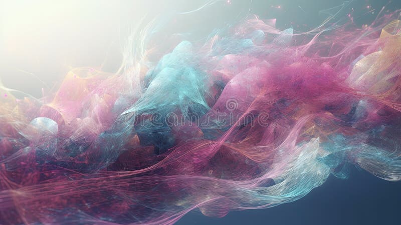 A Colorful Explosion of Paint with a Pastel Color Palette. Dynamic and ...