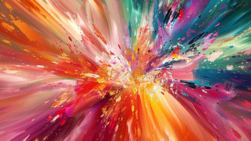 This Colorful Explosion Represents the Boundless Energy and Liveliness ...