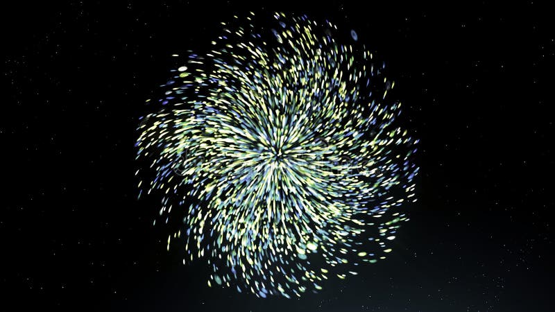 Colorful Explosion of Spiral Stream in Space. Motion. Cosmic Explosion ...