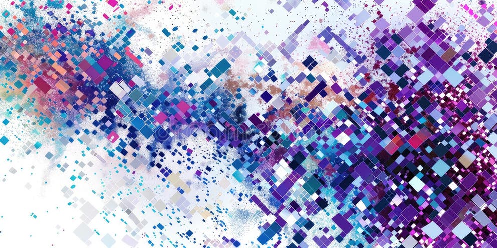 Colorful Explosion of Squares AIG51A Stock Image - Image of kindness ...