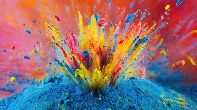 Colorful Explosion stock image. Image of abstract, vibrant - 367089405
