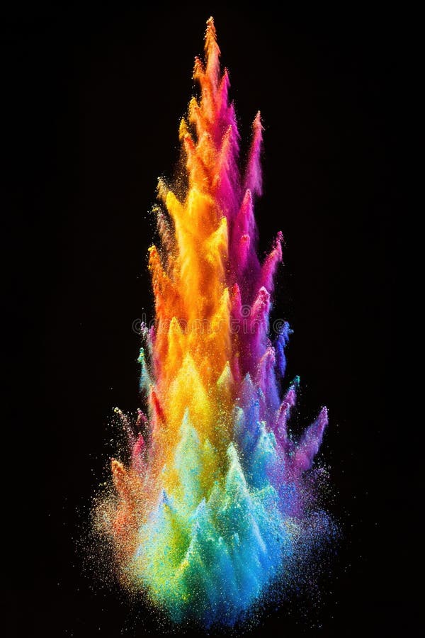 Colorful Explosion in Water Stock Image - Image of explosion, abstract ...