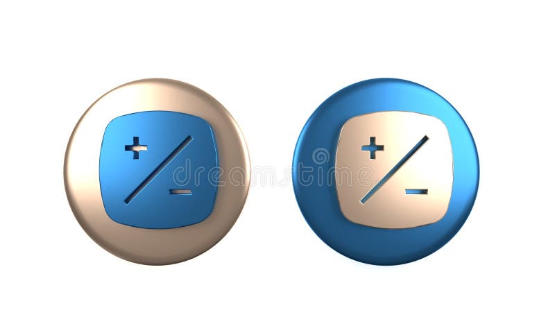 Colorful Exposure Compensation Icon Isolated on White Background ...