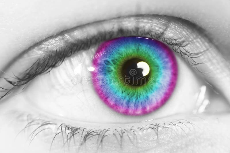 Colorful eyeball stock image. Image of eyelids, eyelash - 6157597