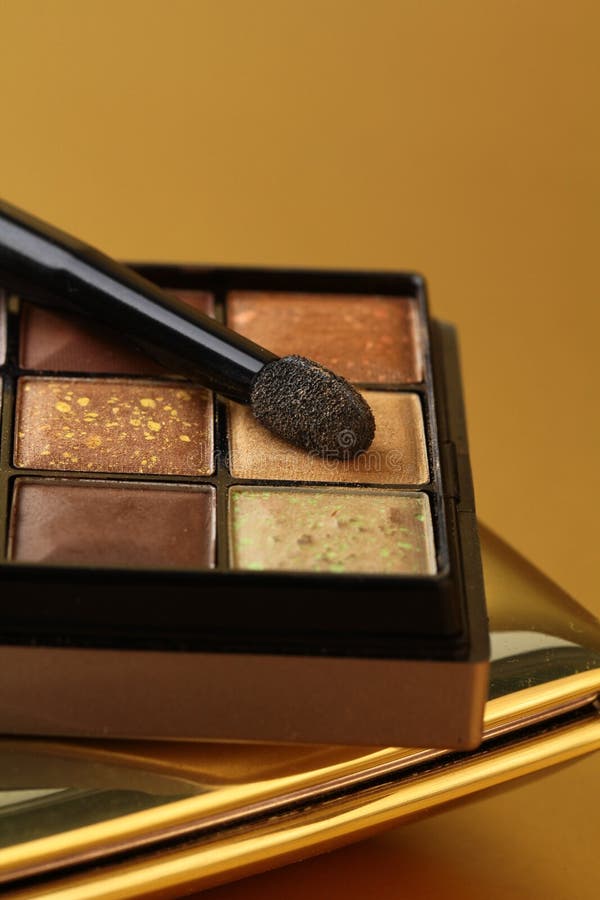 Colorful eyeshadow stock photo. Image of brush, colorful - 11416650