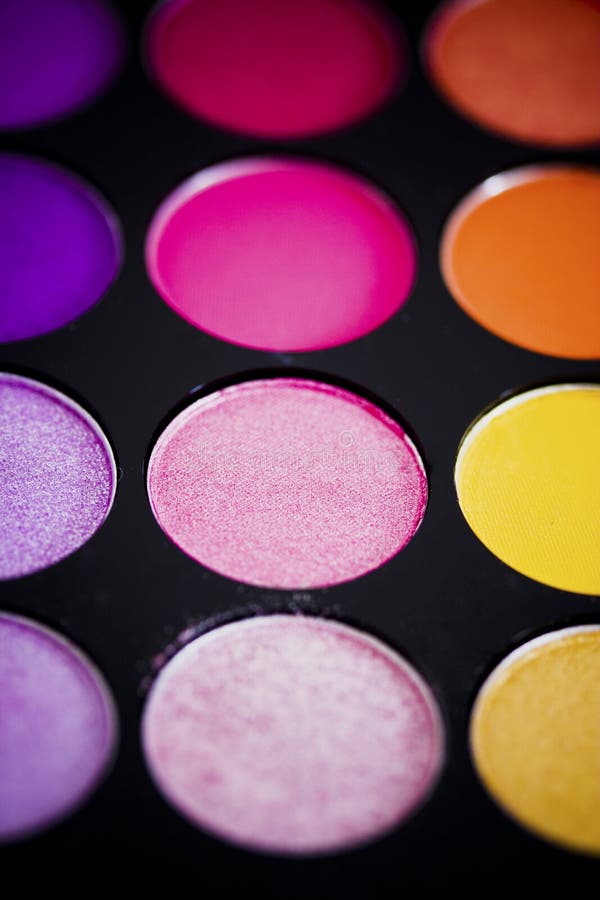 Colorful eyeshadow palette stock photo. Image of fashion - 28442974