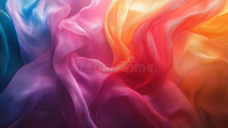 Colorful Fabric Draped Background Texture Stock Illustration ...