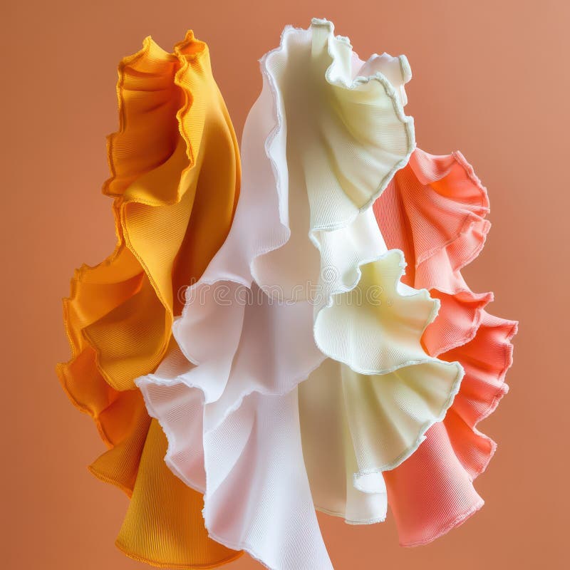 Colorful Fabric Layers Create Texture and Depth Stock Illustration ...