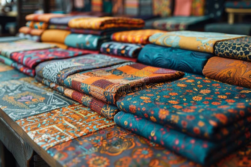 Quilt Patchwork Art, Colorful Fabric Patches Create a Vibrant Quilt on ...