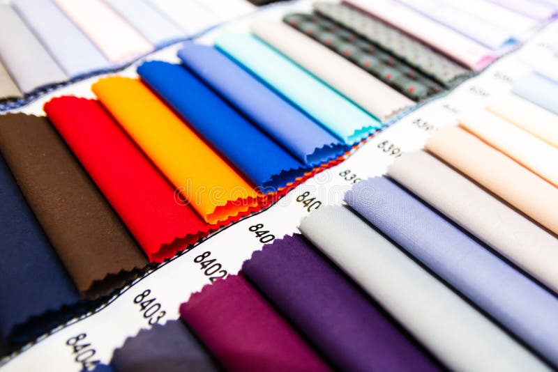 Colorful Fabric Samples, Fabric Catalogue Stock Photo - Image of color ...