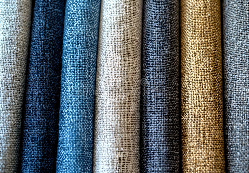 Colorful Fabric Samples for Interior Design Stock Illustration ...