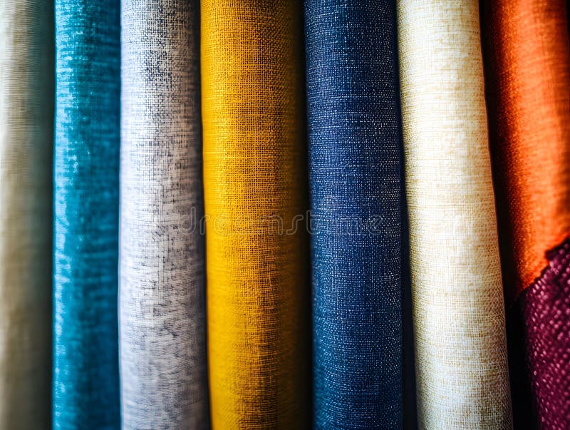 Colorful Fabric Samples for Textile & Interior Design Stock ...