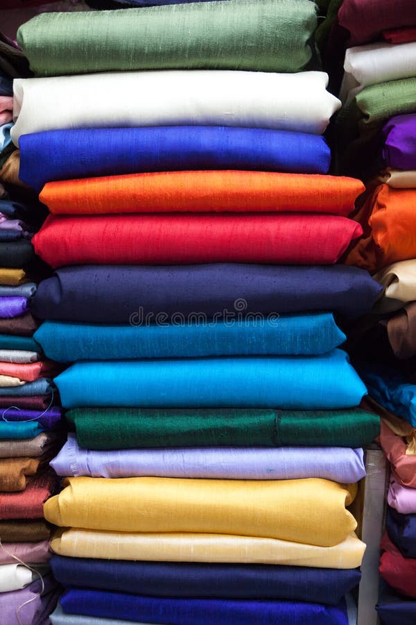 Colorful fabric silk stock photo. Image of fashionable - 41701314