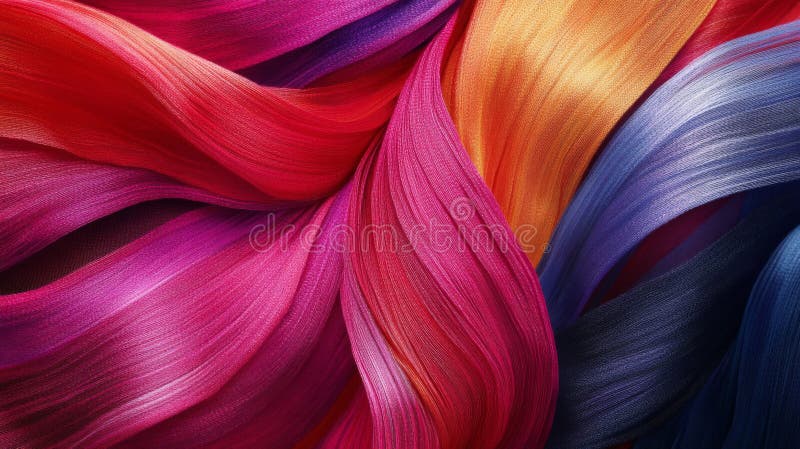 Colorful Fabric Texture Background with Metallic Shimmer Stock ...