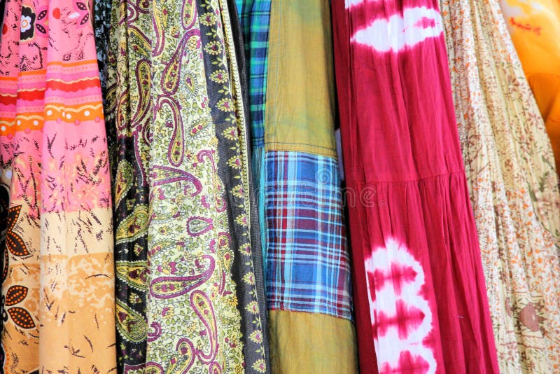 Colorful fabrics stock image. Image of cloth, patterns - 16294281