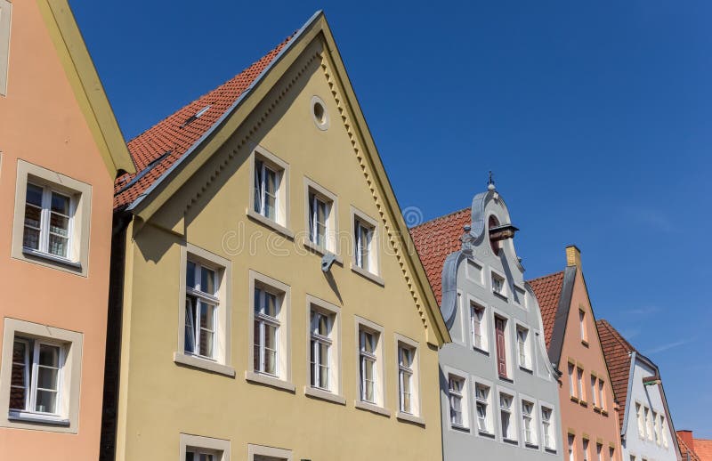 Colorful Facades in Historic Warendorf Stock Photo - Image of ...