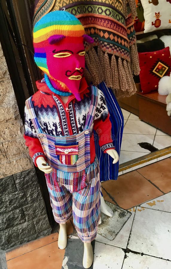 Colorful Face Mask on Mannequin Stock Image - Image of tradition ...