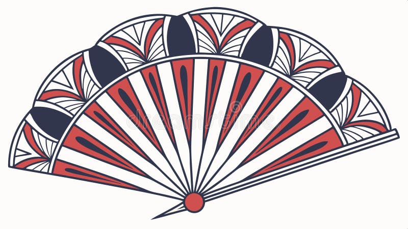 Colorful Fan Pattern, Decorative Vector Design Art Element Generative ...