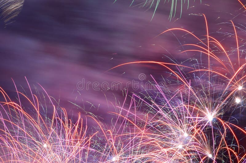 Colorful fancy fireworks stock photo. Image of festive - 41845868