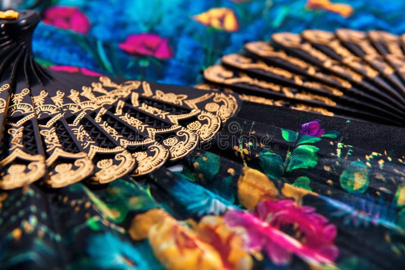 Colorful fans stock image. Image of asian, beautiful - 12523627