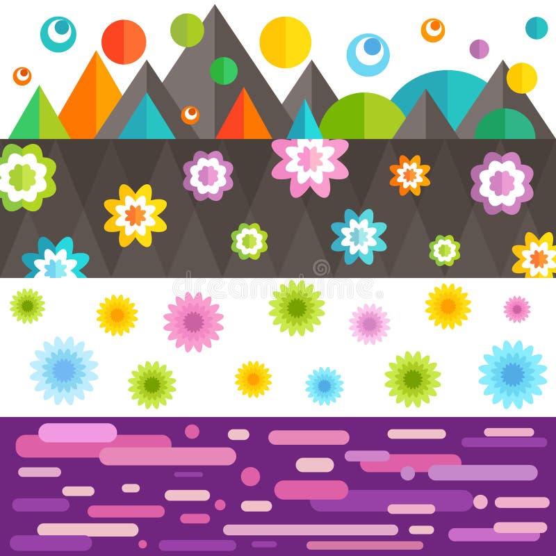 Floral website banners stock vector. Illustration of computer - 3414240