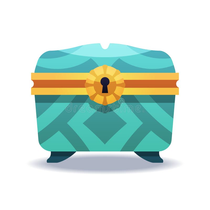 Colorful Fantasy Chest Illustration. Assets Set for Game Design and Web ...
