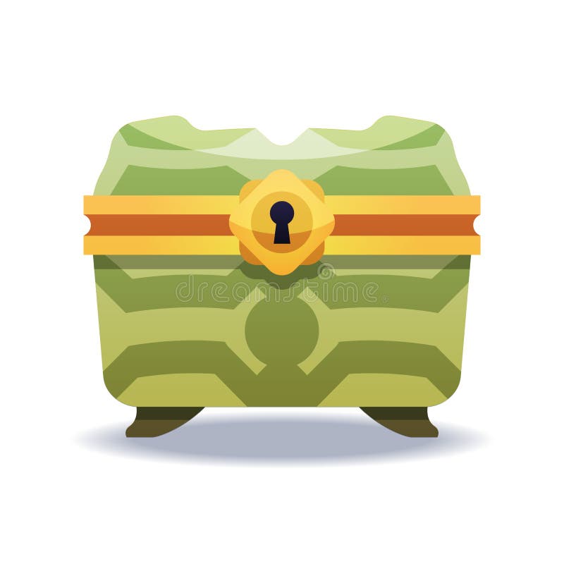 Colorful Fantasy Chest Illustration. Assets Set for Game Design and Web ...