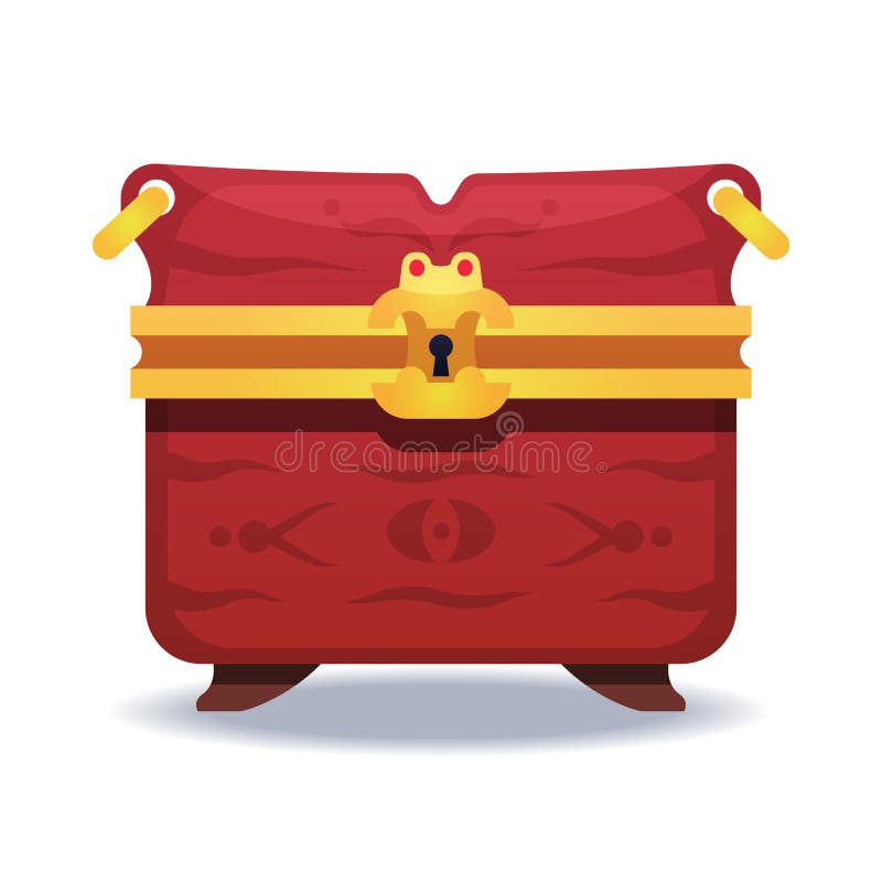 Colorful Fantasy Chest Illustration. Assets Set for Game Design and Web ...