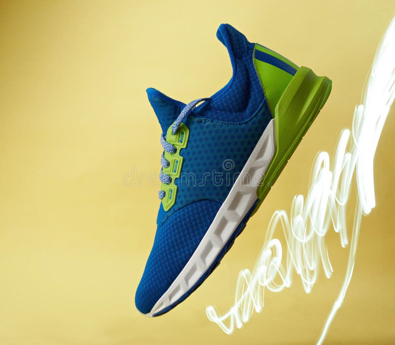 Colorful fast running shoe stock image. Image of running - 89310807