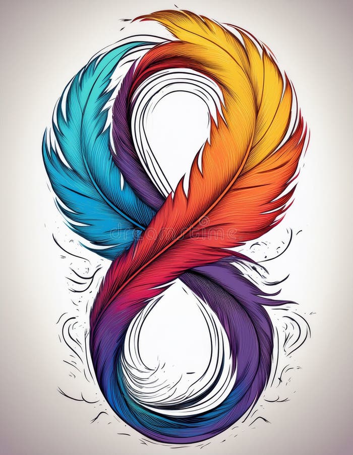 Symbol of infinity stock illustration. Illustration of purple - 369704678