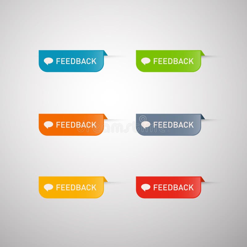 Colorful feedback icons stock vector. Illustration of isolated - 37388390