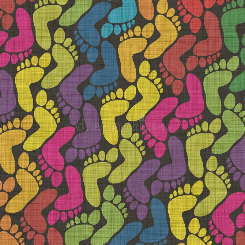 Colorful feet stock illustration. Illustration of print - 17868417