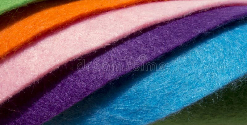 Colorful felt closeup stock image. Image of blank, hand - 57310957