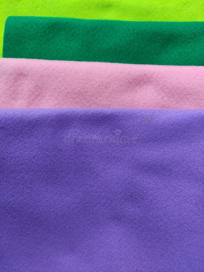 Colorful Felt Fabric for Craft Projects Stock Image - Image of felt ...