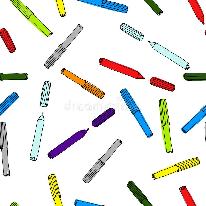 Cartoon Felt Tip Pen White Stock Illustrations – 403 Cartoon Felt Tip ...