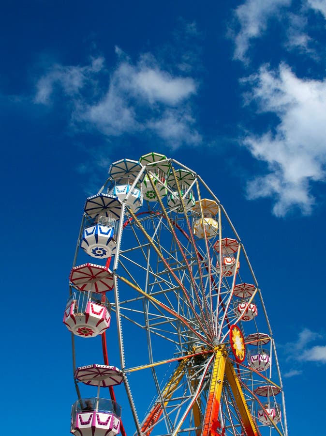Colorful ferris wheel stock photo. Image of blue, fairs - 20926244