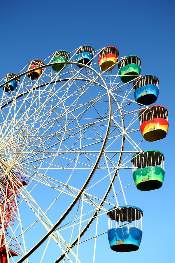 Colorful Ferris Wheel stock image. Image of play, passenger - 24941309