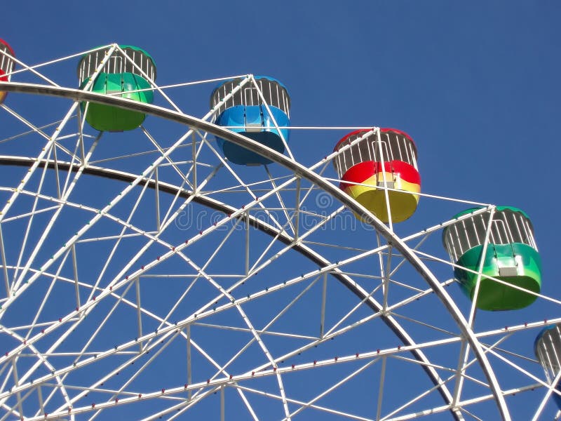 Colorful ferris wheel stock image. Image of colorful, side - 6861295
