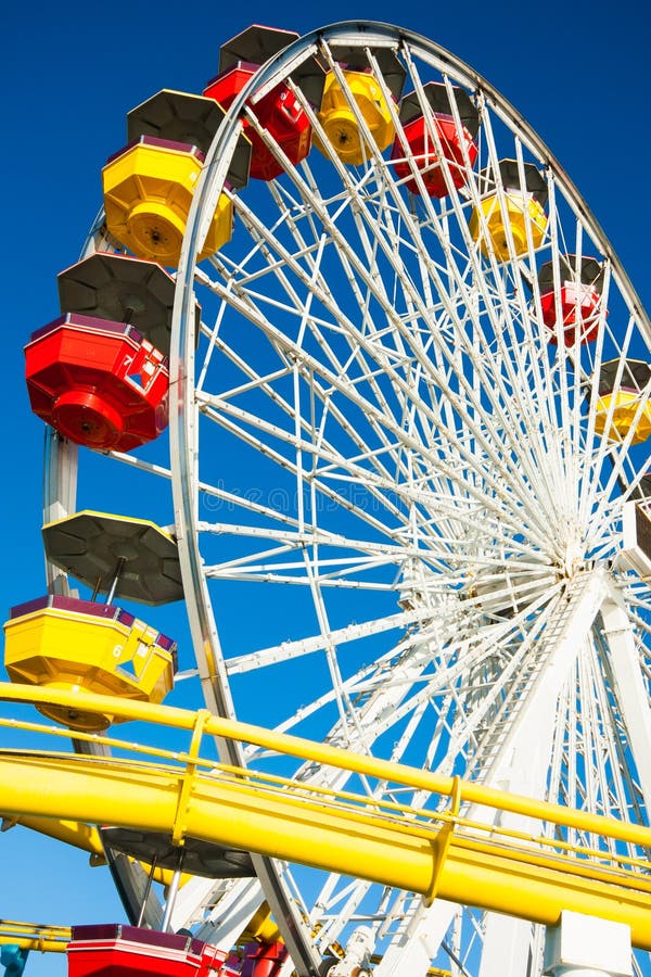 Colorful ferris wheels stock image. Image of kids, excitement - 24319167